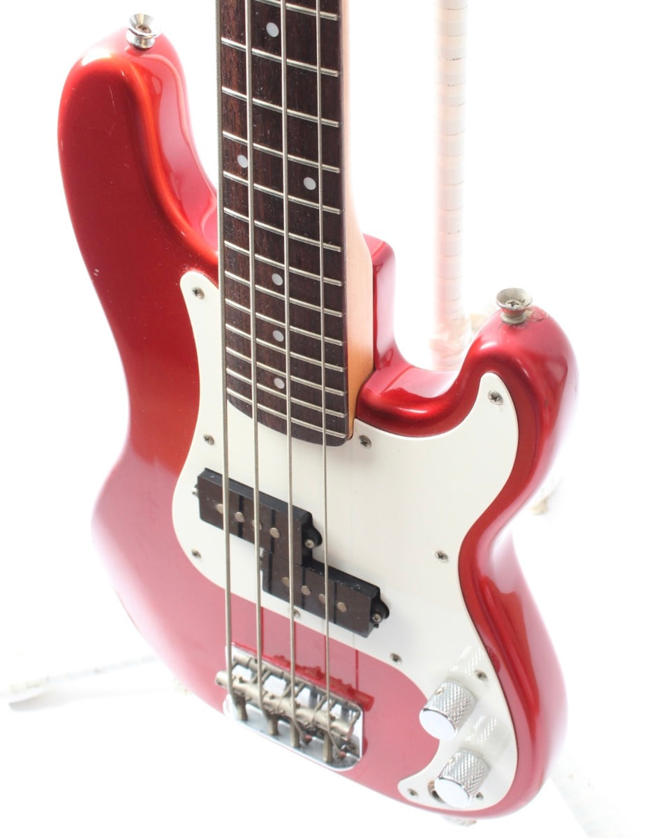 1993 Fender Precision Bass Mini MPB-33 candy apple red – Yeahman's ...