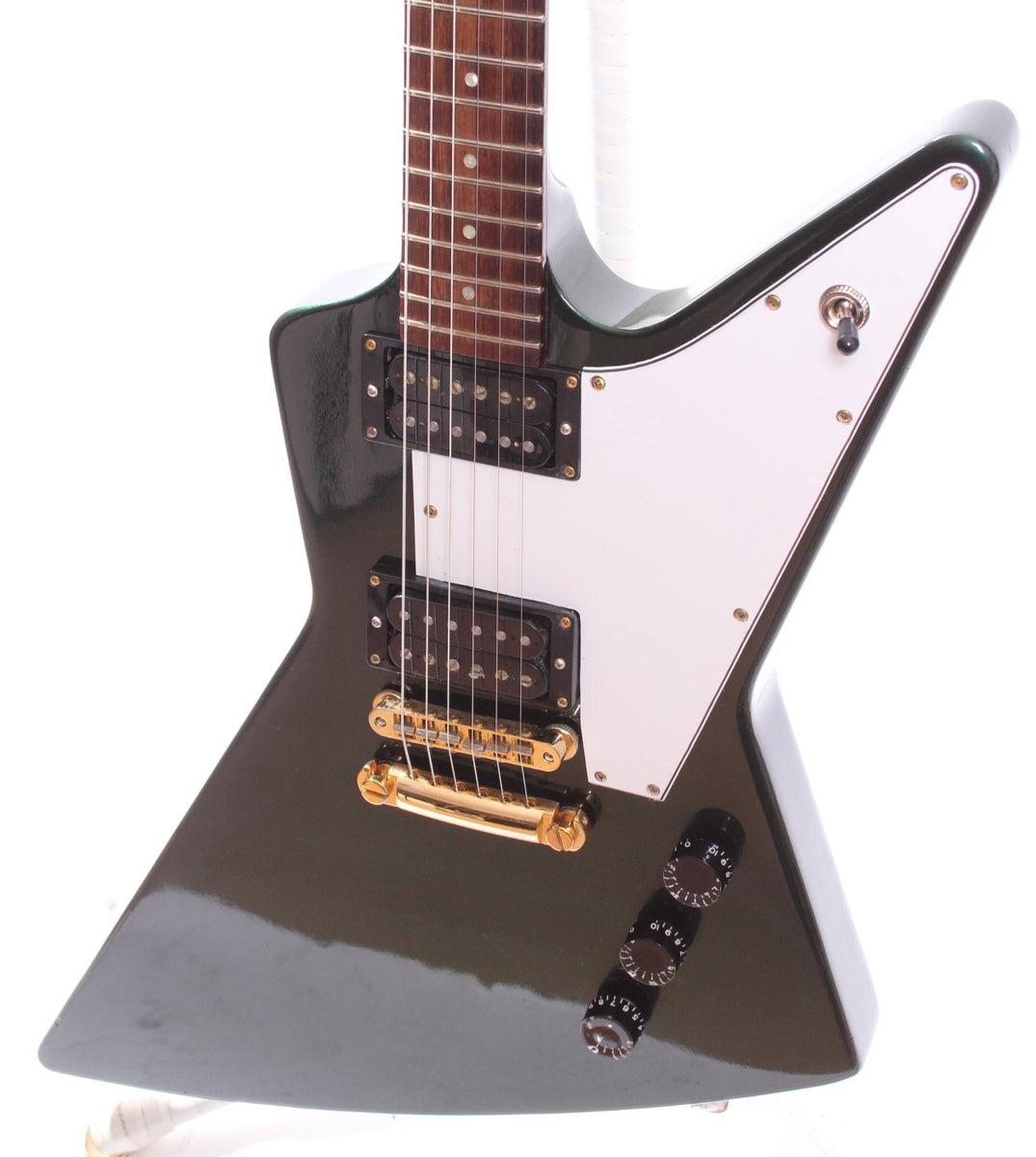 1993 Gibson Explorer metallic green – Yeahman's Vintage & Used Guitars