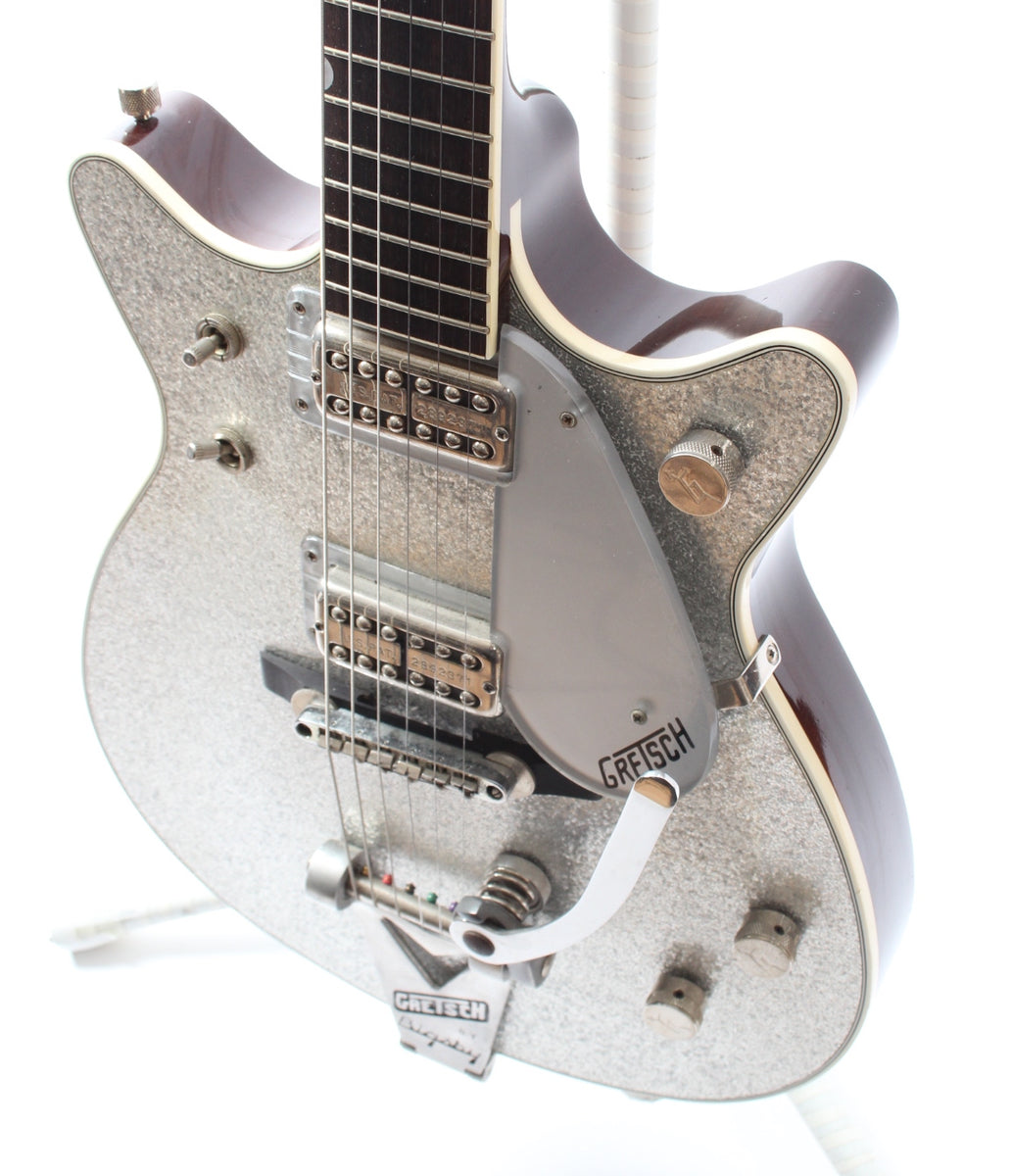2001 Gretsch 6129 Silver Jet Double Cutaway Bigsby silver sparkle ...
