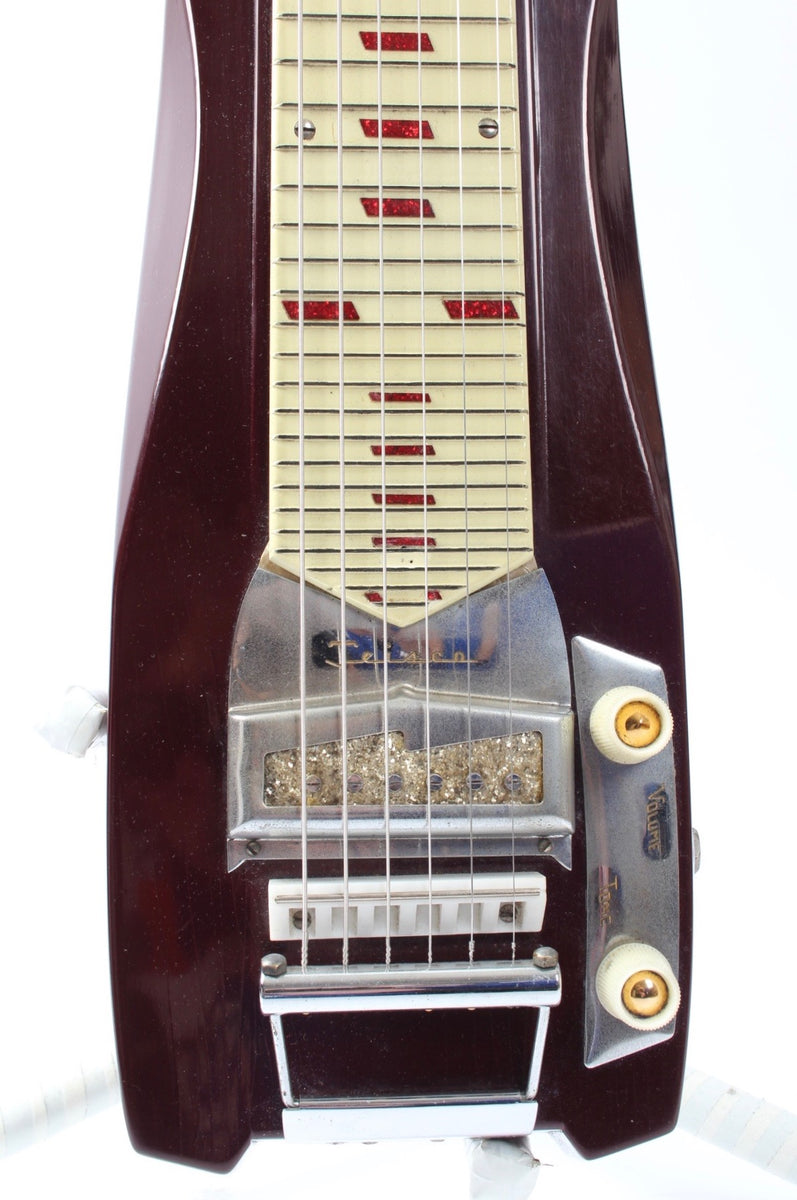 1960s Teisco Lap Steel Model P wine red – Yeahman's Vintage & Used Guitars