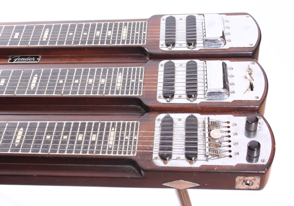 1955 Fender Stringmaster T8 Triple Neck Steel brown – Yeahman's Vintage ...
