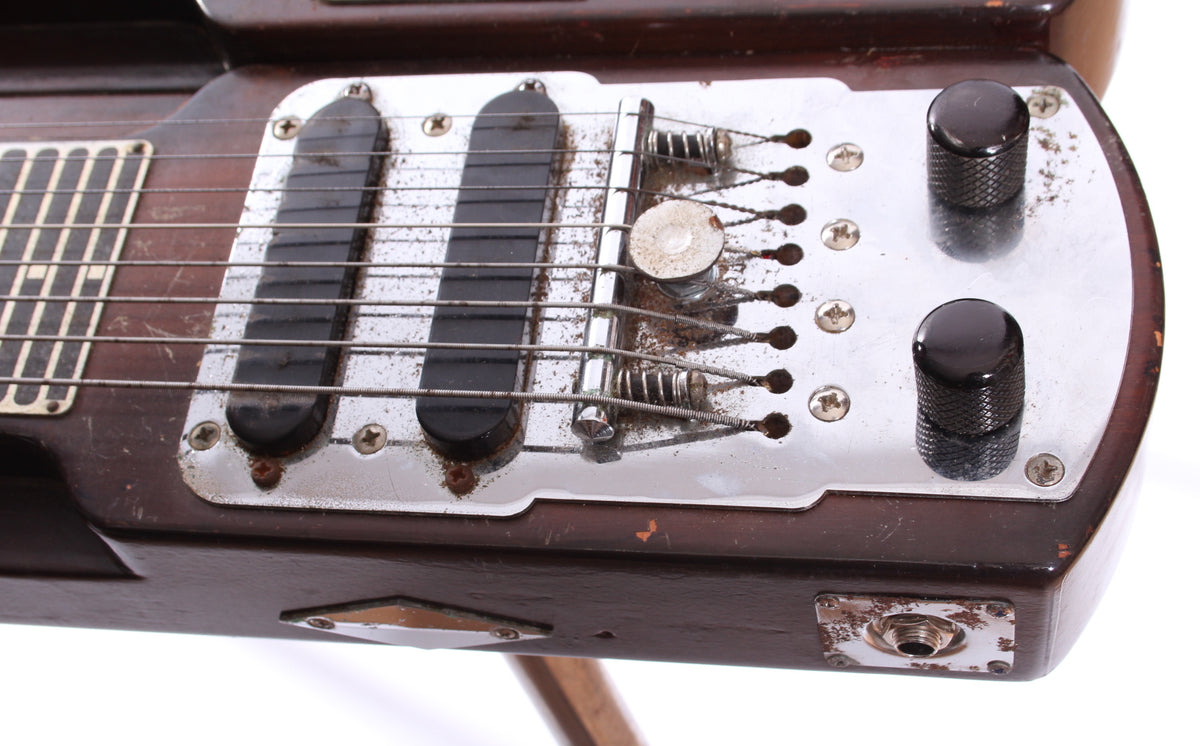 1955 Fender Stringmaster T8 Triple Neck Steel brown – Yeahman's Vintage ...